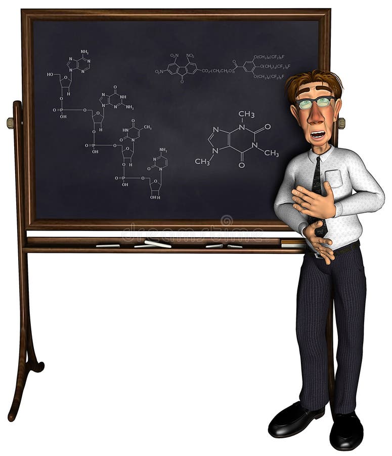 3d Teacher Teaching 3 Cartoon Stock Illustration - Illustration of icon ...