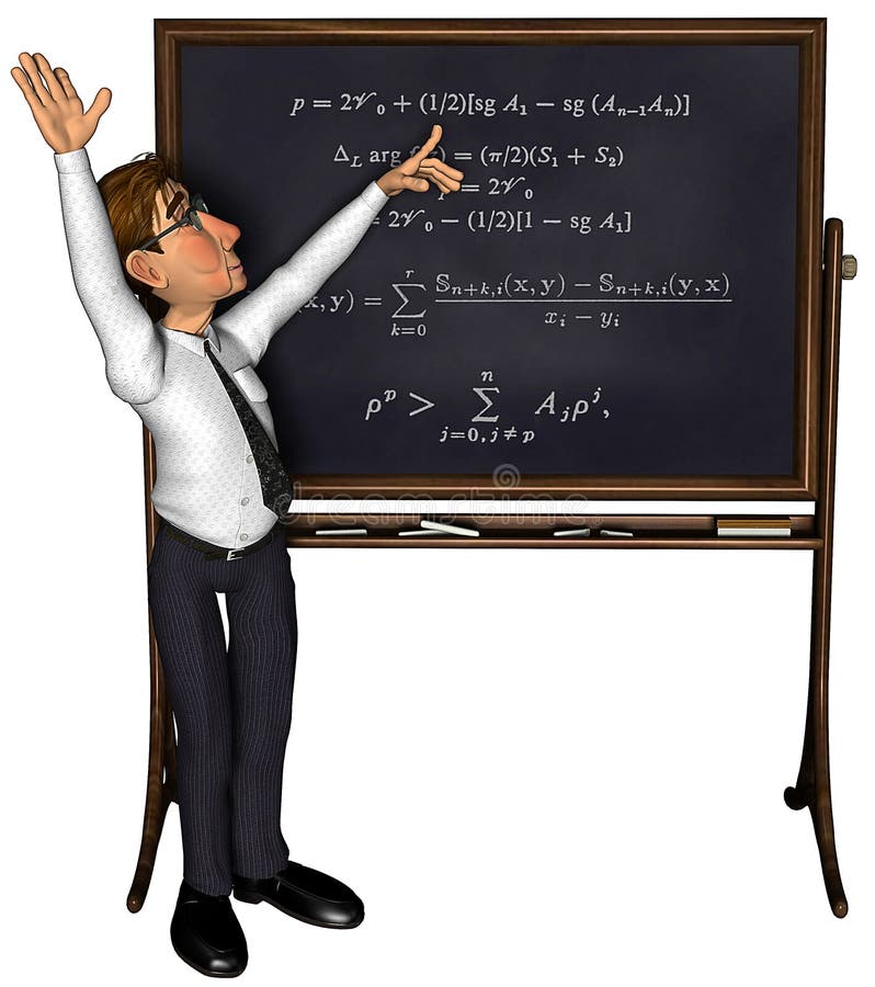 3d Teacher Teaching 3 Cartoon 3 Stock Illustration - Illustration of ...