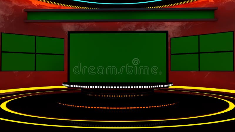 3d chroma key stock illustration. Illustration of stage - 29391042