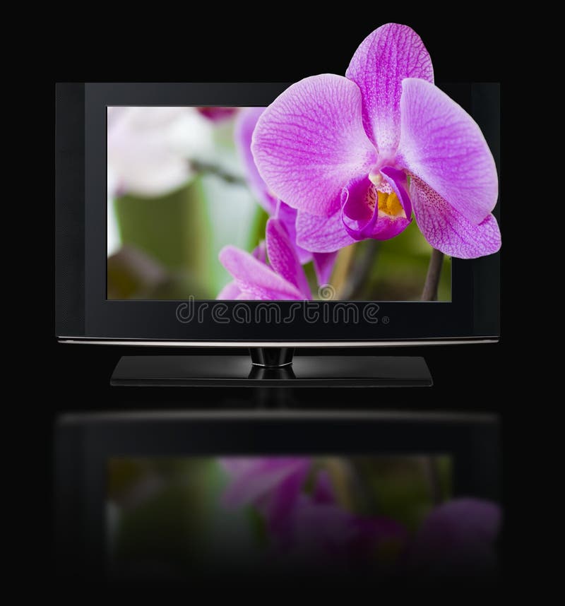 3D Television. TV LCD in HD 3D. Stock Image - Image of global, shape ...
