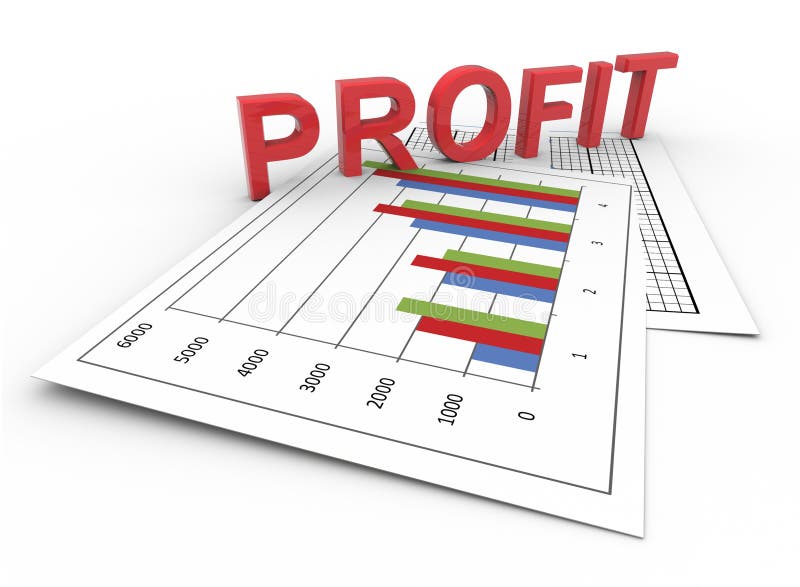 Profit and costs stock illustration. Illustration of increase - 27614832