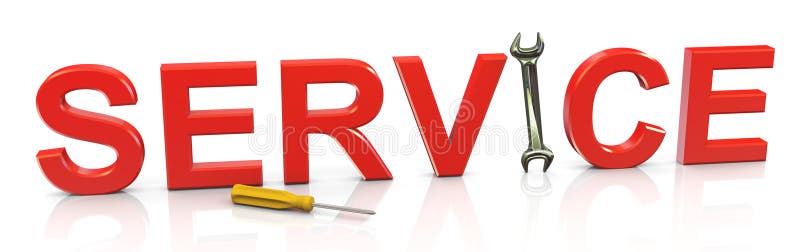 3d text service stock illustration. Illustration of help - 20323147