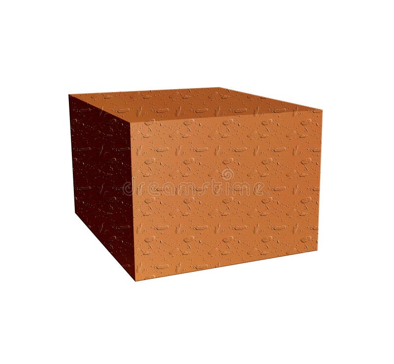 3D textured box stock illustration. Illustration of application - 4148213