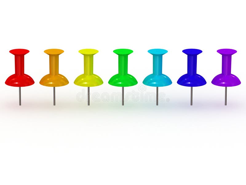 Dimensional Multi Colored Pins Stock Illustrations – 7 Dimensional ...