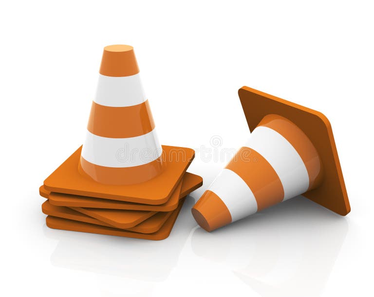 Stacked Traffic Cones Stock Illustrations – 6 Stacked Traffic Cones ...