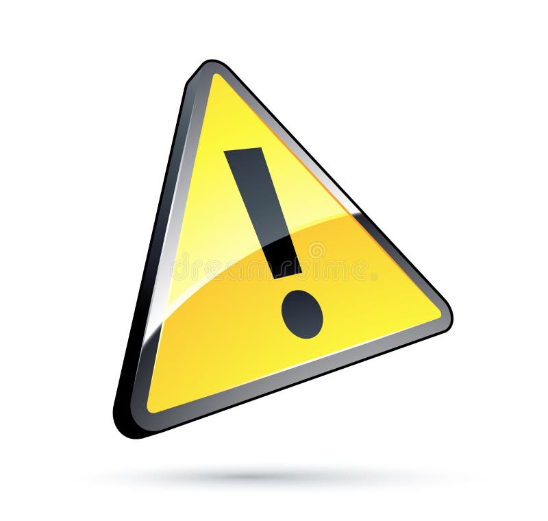 3D Symbool Van Het Uitroepteken Vector Illustratie - Illustration of ...