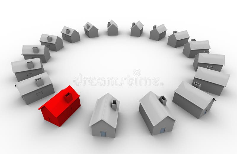 3d unique concept stock illustration. Illustration of search - 21534405