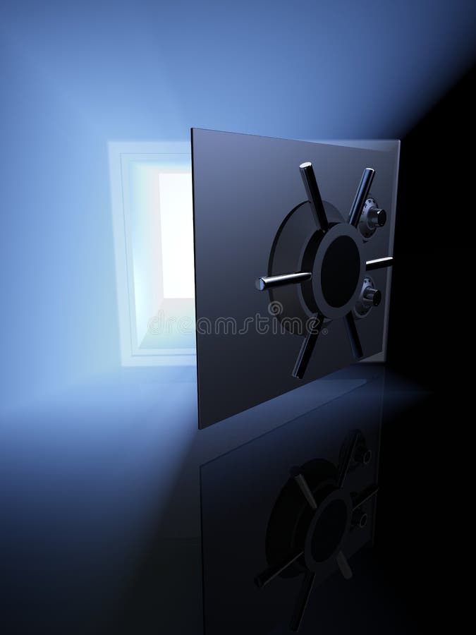 3d vault stock illustration. Illustration of cash, crime - 5331730