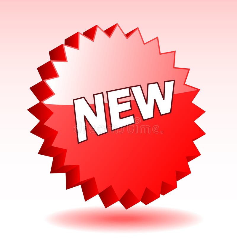 Brand New Product Word Text Button Icon Sign Label Sticker Tag 3D ...