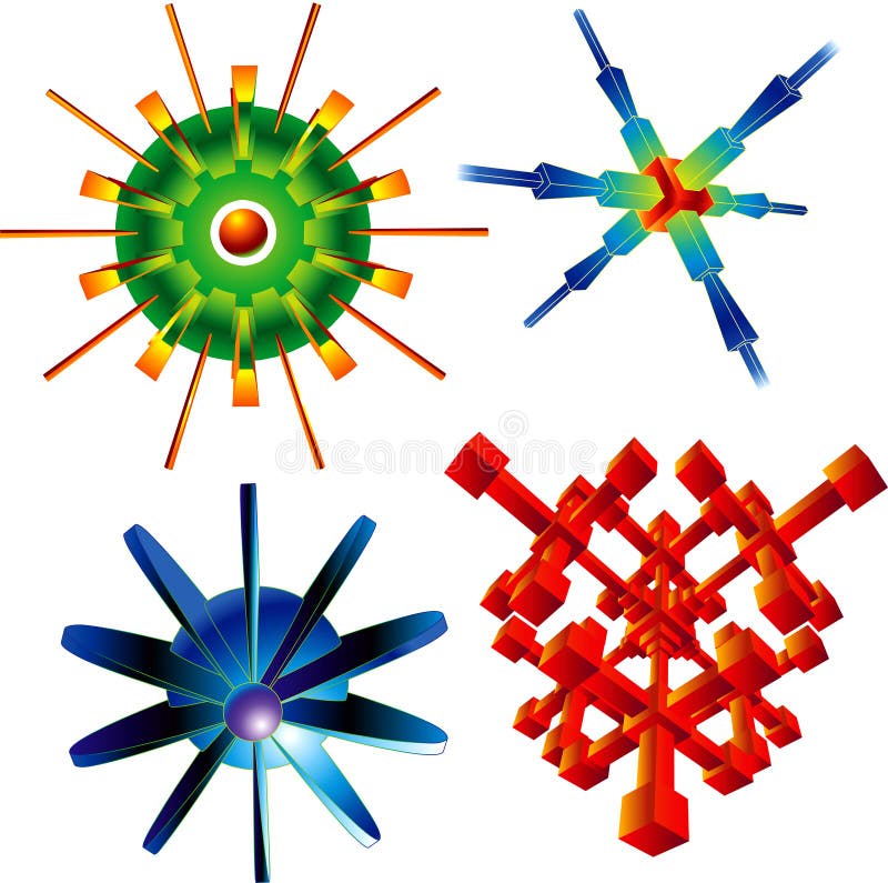 3D Vector design elements stock vector. Illustration of abstract - 1277822