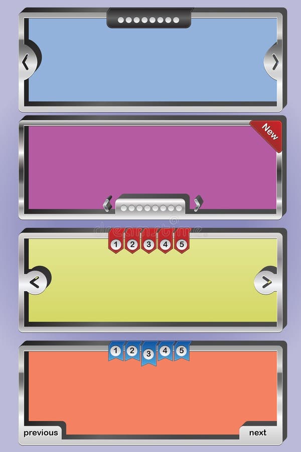 3d Vector header slider II stock vector. Illustration of feature - 19566632