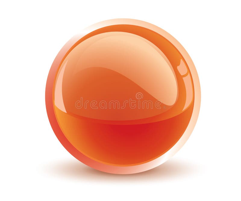 3d vector orange sphere stock vector. Illustration of citrus - 5890634