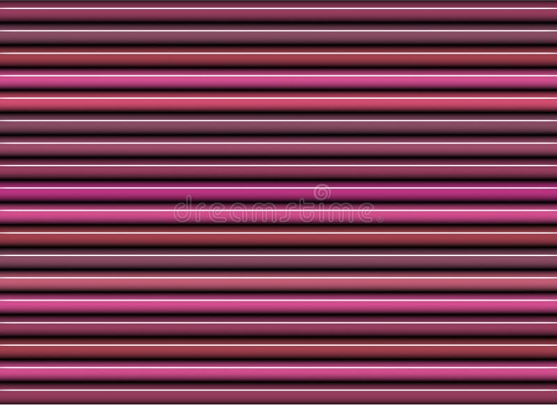 3d Vertical Stacked Shiny Glossy Tubes in Pink Stock Illustration ...