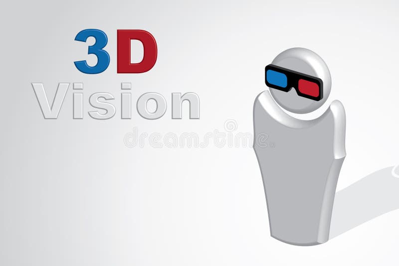 3d Vision stock vector. Illustration of futuristic, interior - 15824330
