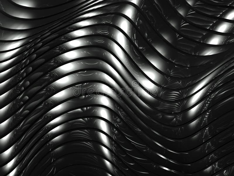 3d Wavy Aluminum Background Abstract Pattern Stock Illustration ...