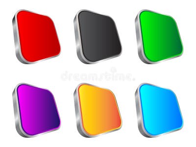 3d web buttons stock vector. Illustration of gradient - 9231347