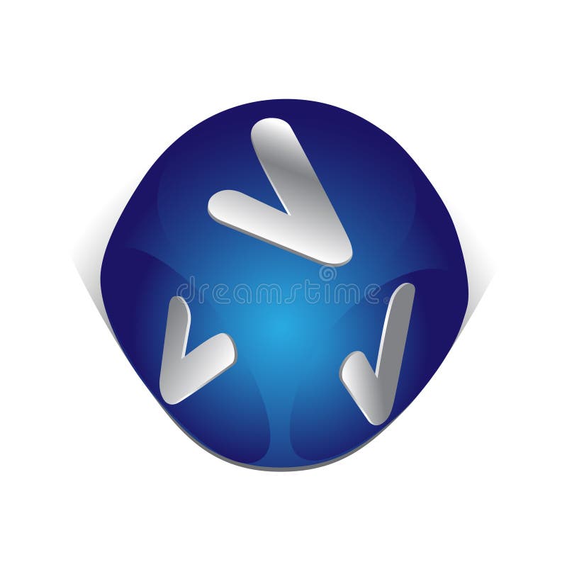 3d web icon with ok sign stock vector. Illustration of clipart - 9871433