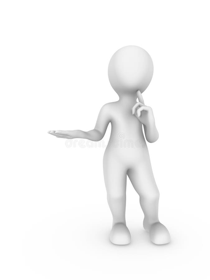 3d White People Thinking Stock Illustrations – 3,136 3d White People ...