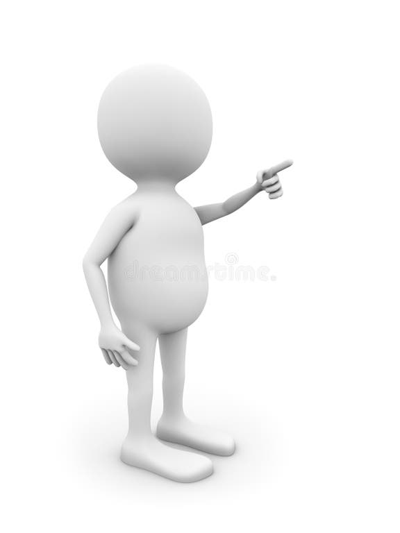 White 3d Person Pointer Stock Illustrations – 1,282 White 3d Person ...