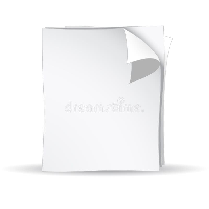3d white papers stock vector. Illustration of frame, design - 9348948