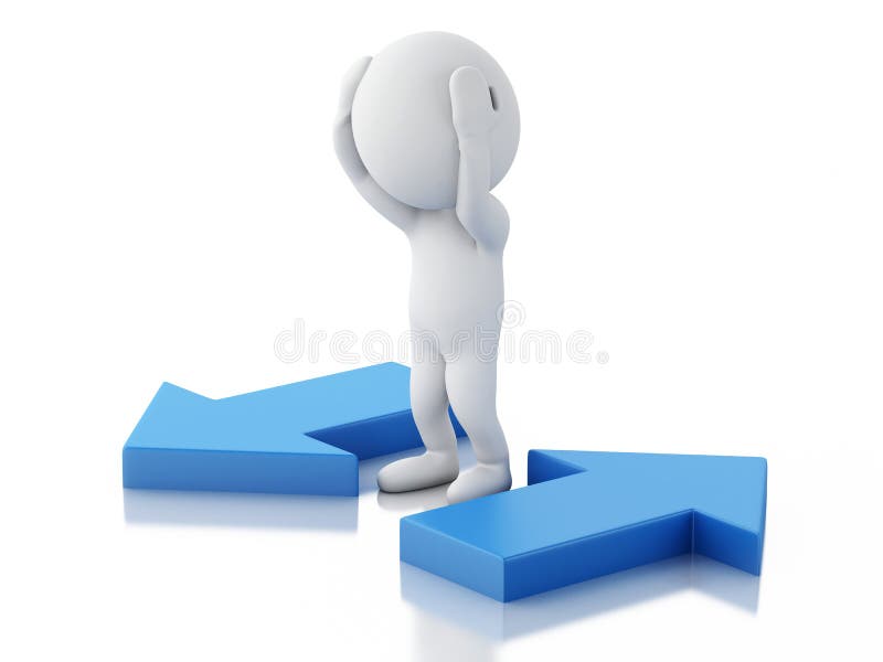 3d White People Thinking Stock Illustrations – 3,136 3d White People ...