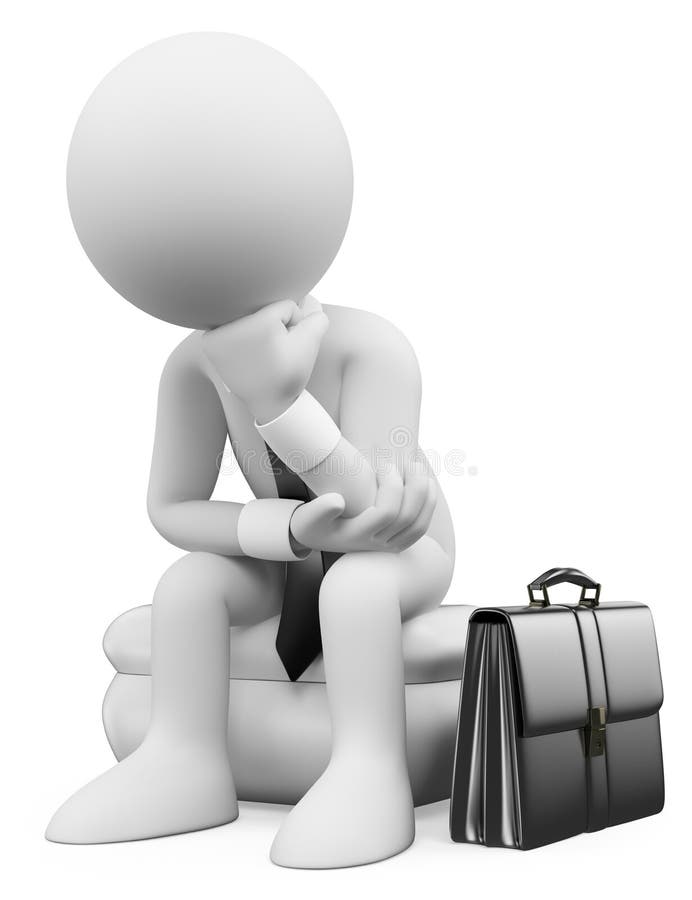 3d White People Thinking Stock Illustrations – 3,136 3d White People ...