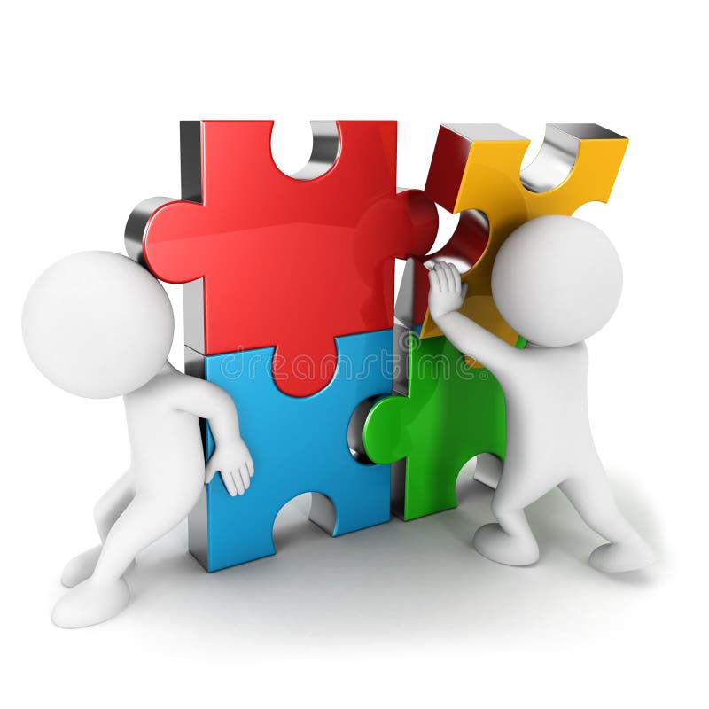 3d White People Work Together Stock Illustrations – 2,726 3d White ...