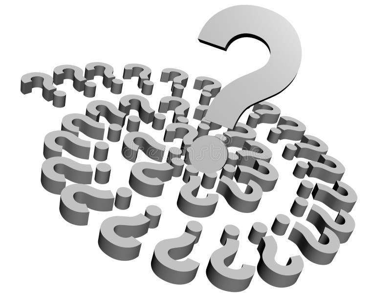 3d questions stock illustration. Illustration of point - 4482085