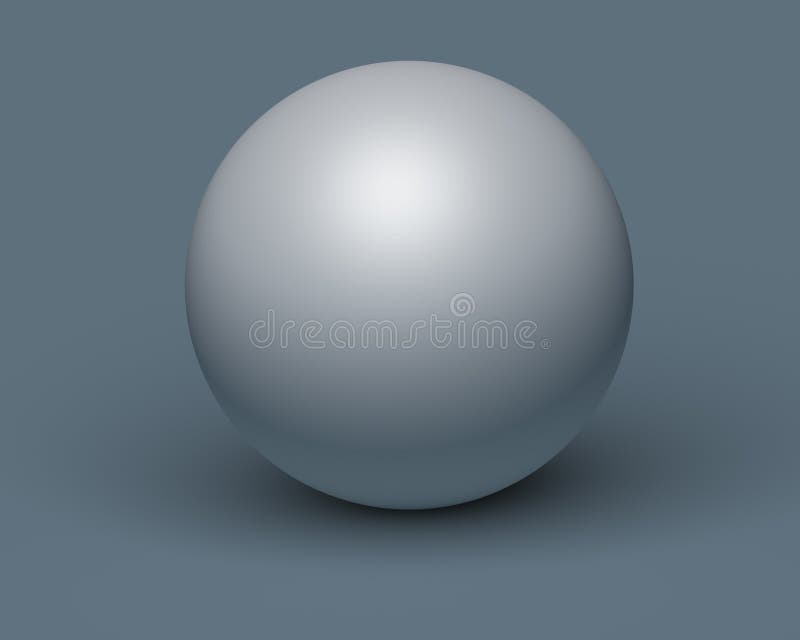 Silver Sphere Round White Button Ball Basic Matted Metallic Stock ...