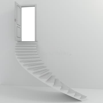 3d White Stairs Going Up Stock Illustrations – 136 3d White Stairs ...