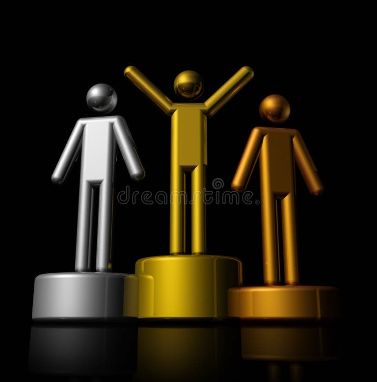 3d Man Winners Podium Stock Illustrations – 79 3d Man Winners Podium ...