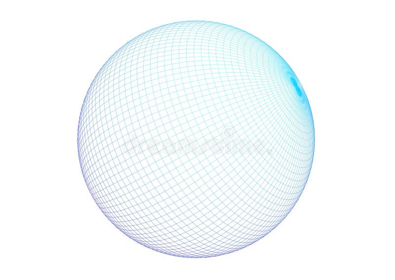 Soaring sphere stock illustration. Illustration of meridian - 310714