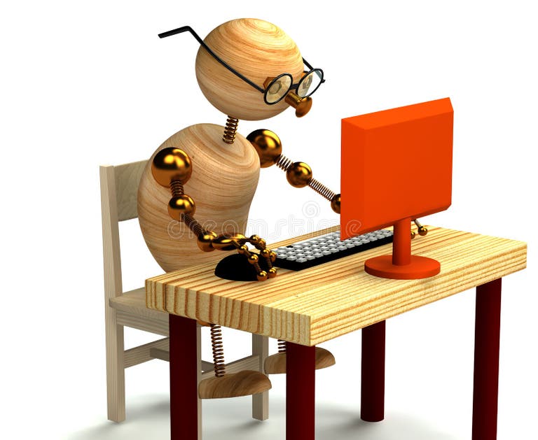 3d Man Working Computer Stock Illustrations – 4,755 3d Man Working ...