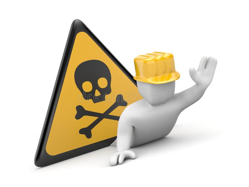 3d Man Info Mark Symbol Sign Warning Stock Illustration - Illustration ...