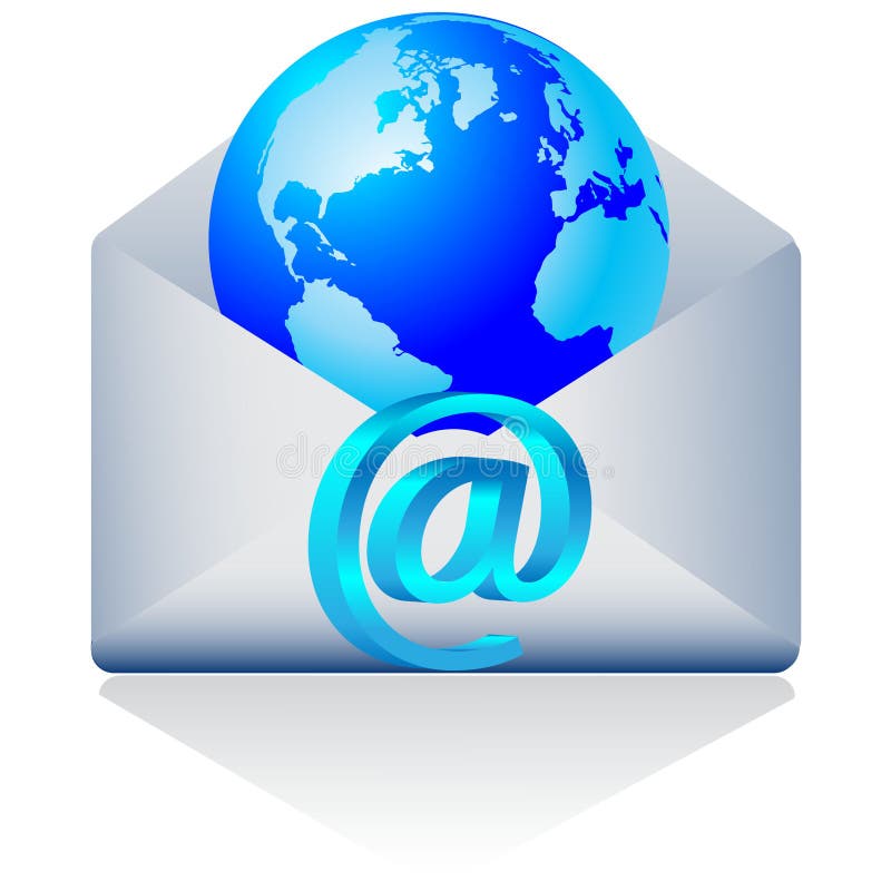 3d world email.Vector stock vector. Illustration of connection - 15064021