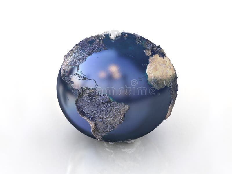 3d world symbol stock illustration. Illustration of branch - 15106554