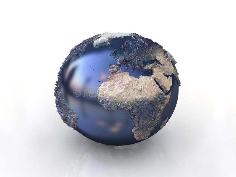 3d world symbol stock illustration. Illustration of europe - 15106776