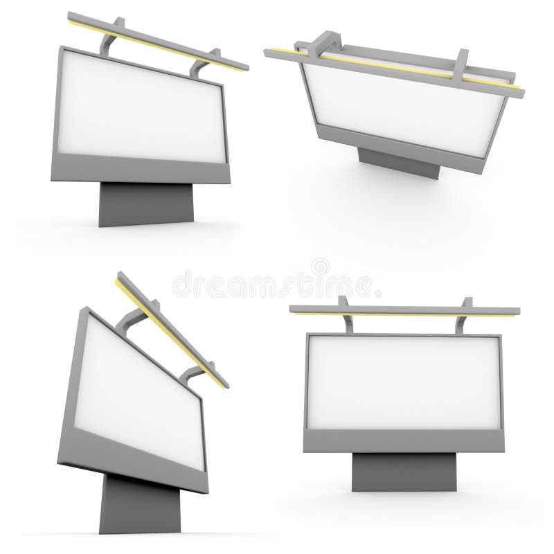 Vector billboards stock vector. Illustration of metal - 13180336