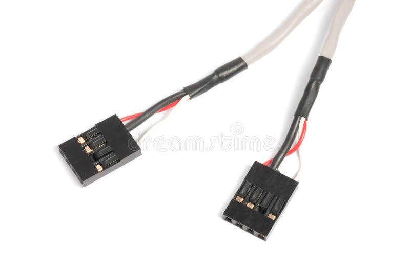 4 Cable Audio Del Conector Del Contacto CD/DVD Foto de archivo - Imagen ...