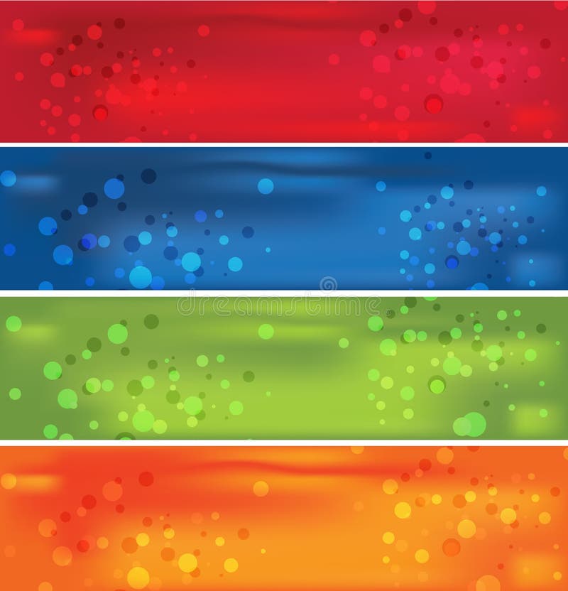 4 Colorful banner stock illustration. Illustration of graphic - 16114665