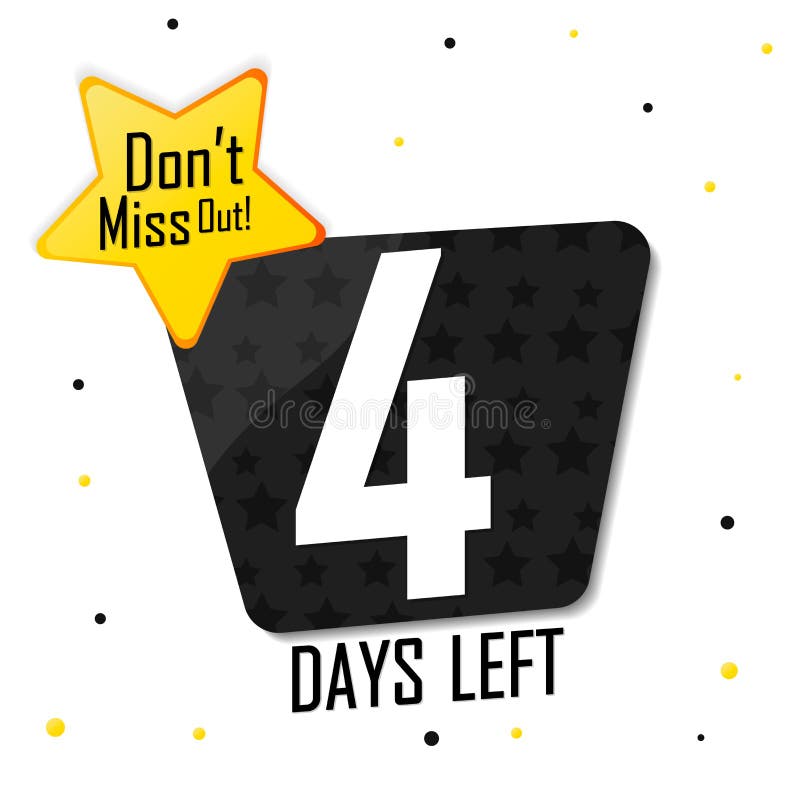 4 Days Stock Illustrations – 1,349 4 Days Stock Illustrations, Vectors ...