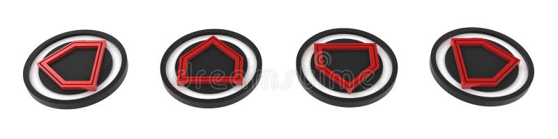 4 Direction Buttons stock illustration. Illustration of icon - 5373055