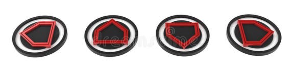 4 Direction Buttons stock illustration. Illustration of icon - 5373055