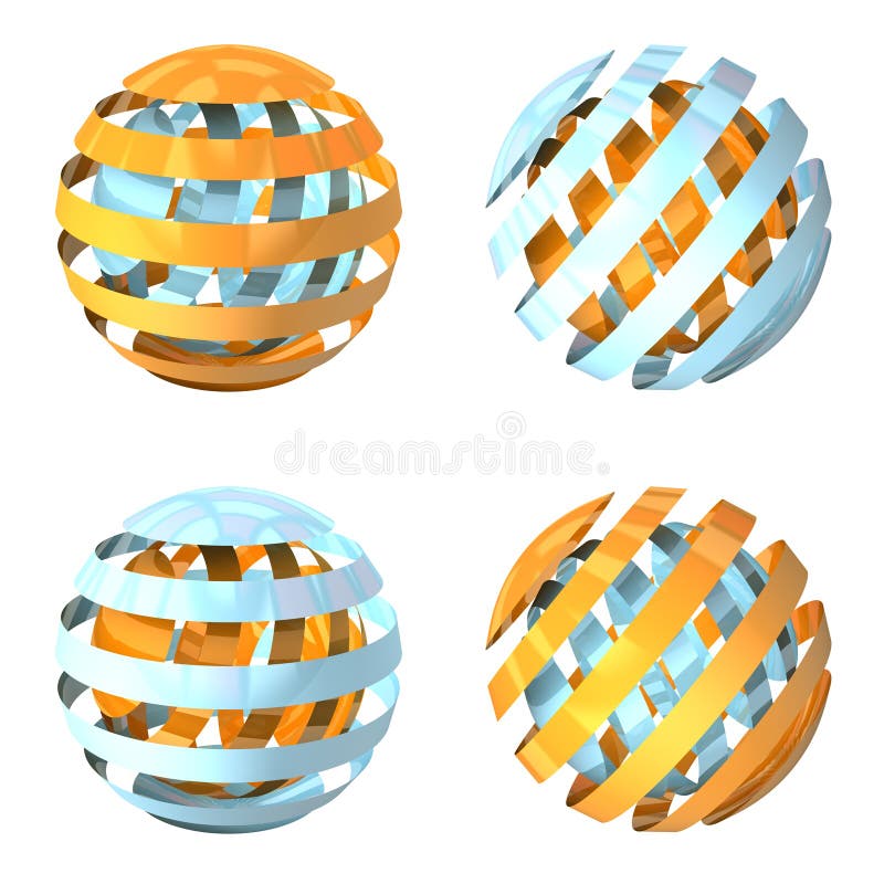 4 orbs stock illustration. Illustration of orbs, ring - 15167905