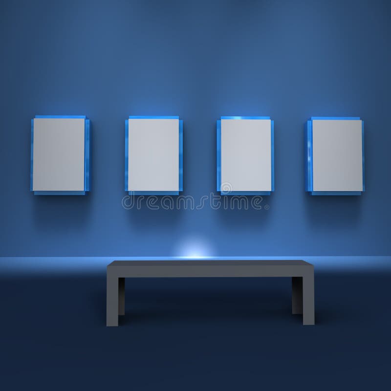 4 Portfolio Gallery Ready for Customization Stock Illustration ...