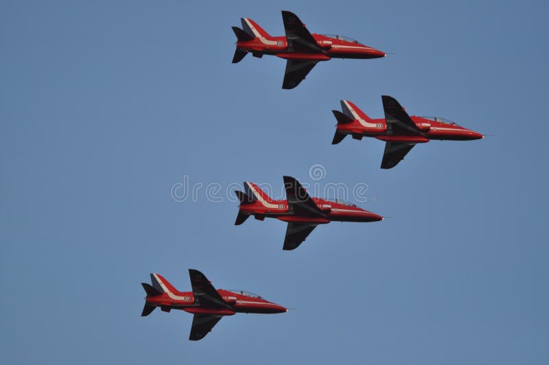 6 Red Arrow Aircraft stock image. Image of arrows, excitement - 22428177