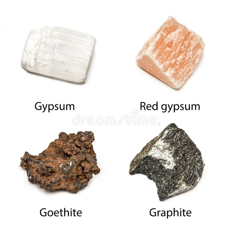 4 ruwe mineralen stock afbeelding. Image of achtergrond - 28497945