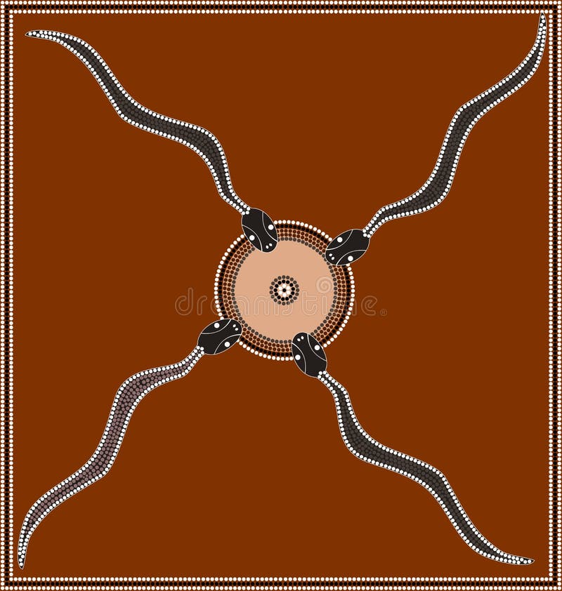 4 snakes stock vector. Illustration of billabong, canvas - 22049303