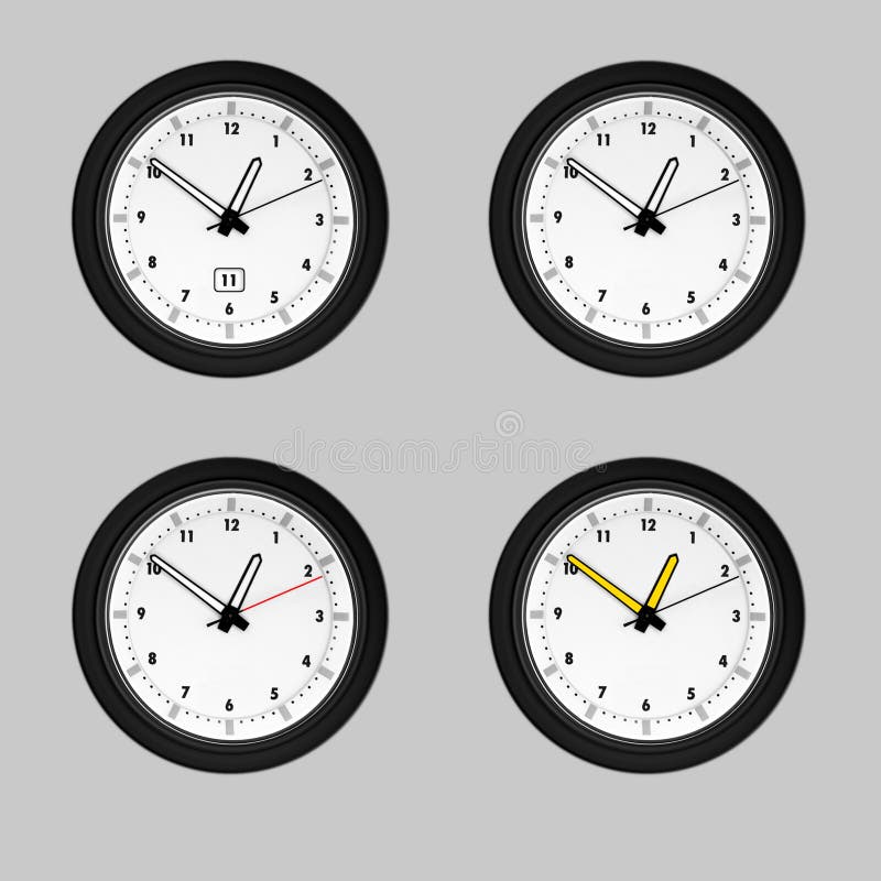 4 watches stock illustration. Illustration of time, timepiece - 3121029