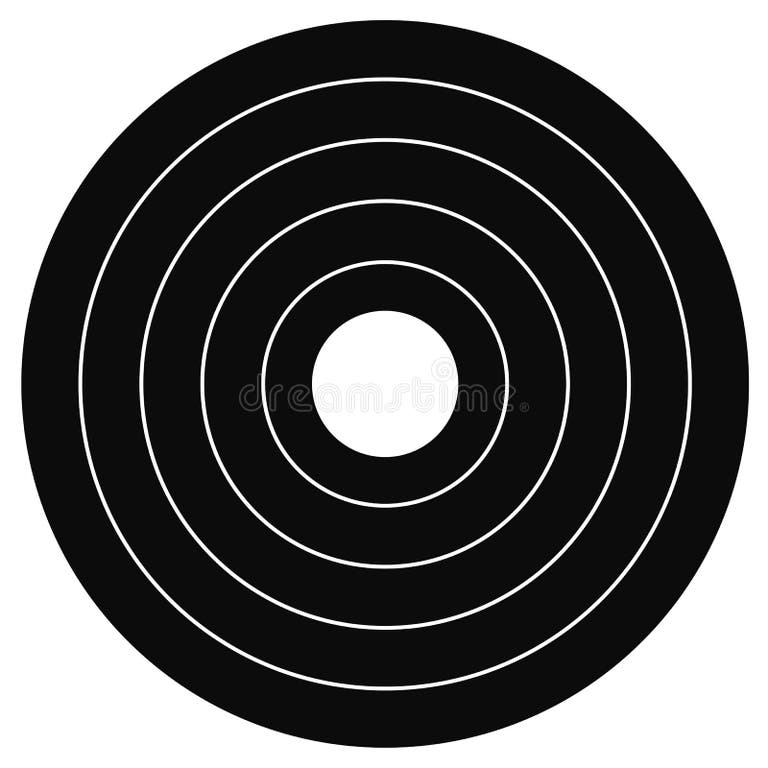 40 cm Field Archery Target stock vector. Illustration of outer - 10045576